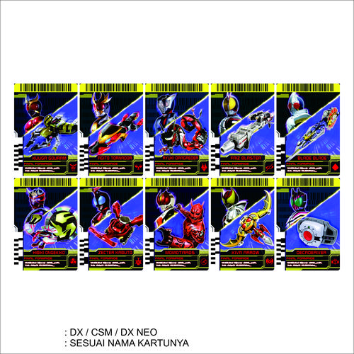 Jual kamen rider decade card custom final form ride - Kab. Madiun ...
