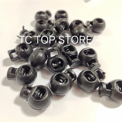 Promo Stoper bulat / stopper tali (20 pcs) lubang besar / stoper jaket ...