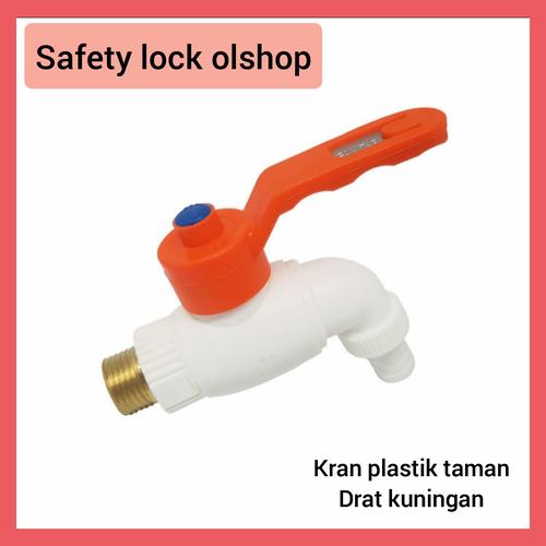 Jual kran air taman plastik drat kuningan - Jakarta Barat - Safety Lock ...