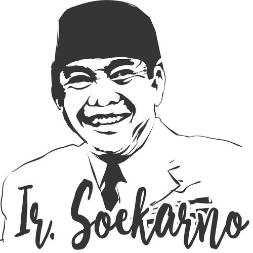 Jual ir. soekarno siluet wajah sticker - Kab.Ciamis - boim sticker ...