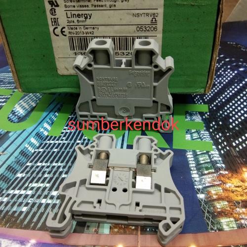 Jual SCHNEIDER TERMINAL BLOCK NSYTRV62 6MM SCREWS ABU ABU CONECTOR BLOK ...