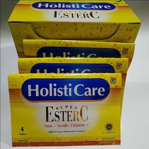 Jual Ester-C ( Ester C ) Holisticare / Box isi 12 strip ( 4 tablet ...