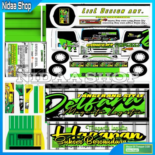 Jual Pola Stiker truk oleng Concept 2 lembar 48x32cm tinggal pasang ...