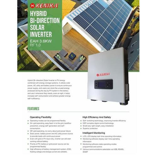 Jual SOLAR INVERTER MPPT 48V 3600W HYBRID [KENIKA EAH-3.6kW] - Jakarta ...