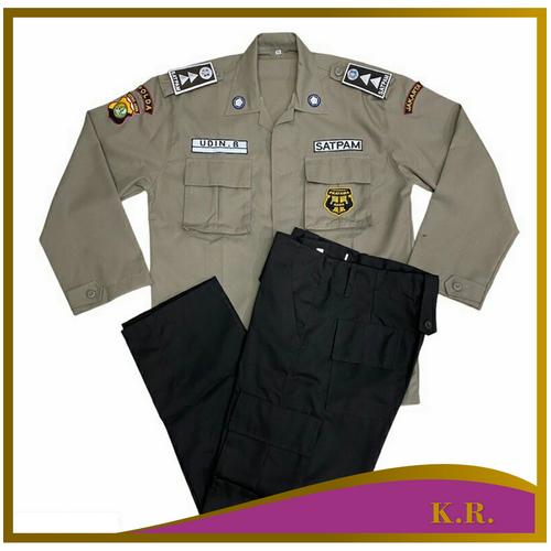 Jual Setelan Seragam Security satpam Pria Laki Laki terbaru Tebal Adem ...