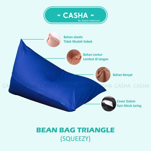 Jual BEAN BAG TRIANGLE termasuk isi SQUISHY - LARGE - BeanBag Dewasa -CASHA - Kuning - Jakarta ...