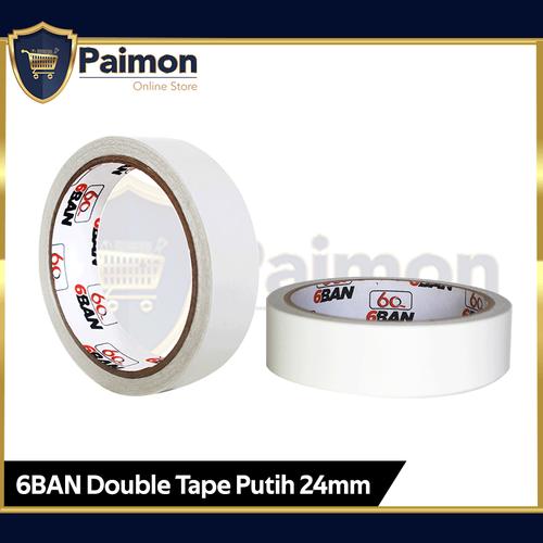 Jual Double Tape Kertas 1 inch 10 m / Perekat Dua sisi 24 mm / Double ...
