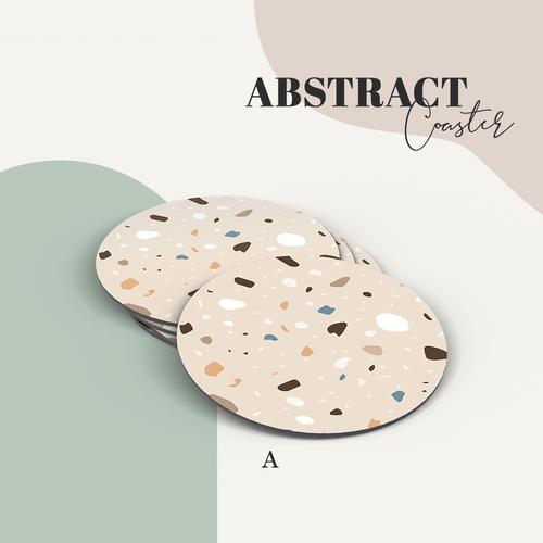 Jual Coaster Tatakan Gelas Tatakan Minuman Kayu Wooden Coaster Terrazzo ...