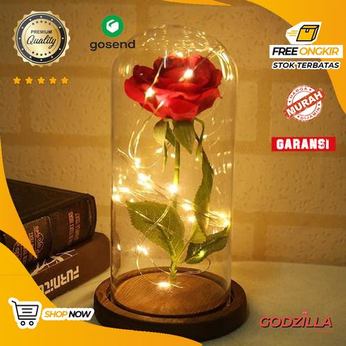 Jual Lampu LED Bunga Mawar / Lampu Kamar LED / Lampu Hias Mawar - Gold ...
