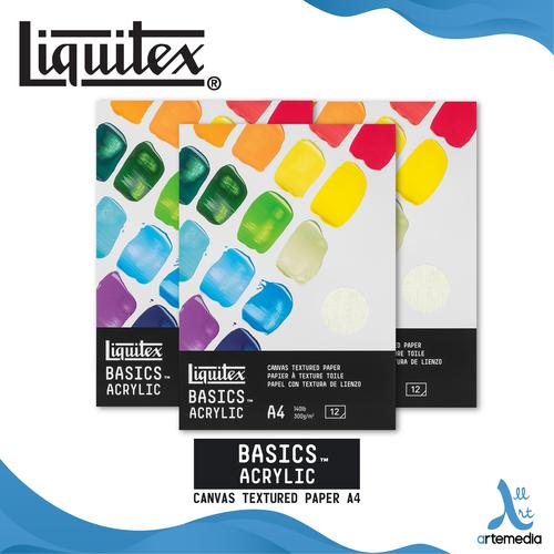 Jual Kertas Gambar Liquitex Basics A4 Canvas Texture Acrylic Paper Pad ...