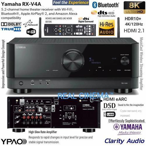 Jual Home Theater Amplifer Yamaha RX-V4 All New 8K UltraHD High Slew ...