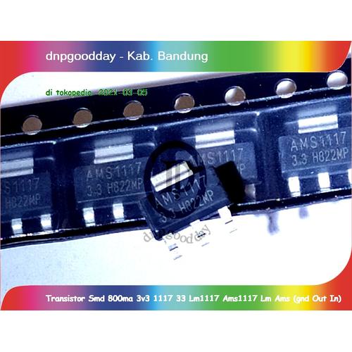 Jual Transistor Smd 800ma 3v3 1117 33 Lm1117 Ams1117 Lm Ams Gnd Out In ...