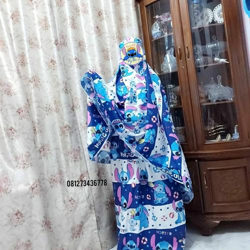 Jual Mukena lilo stitch, mukena karakter stitch - Kota Bandar Lampung ...