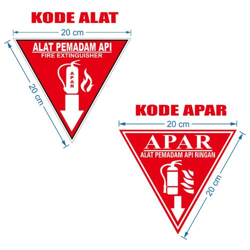 Jual stiker pemadam api - 25x25, kode apar - Jakarta Pusat - Media ...