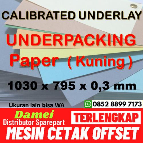 Jual Calibrated Underlay Paper Mesin Cetak Offset Underpacking Paper ...
