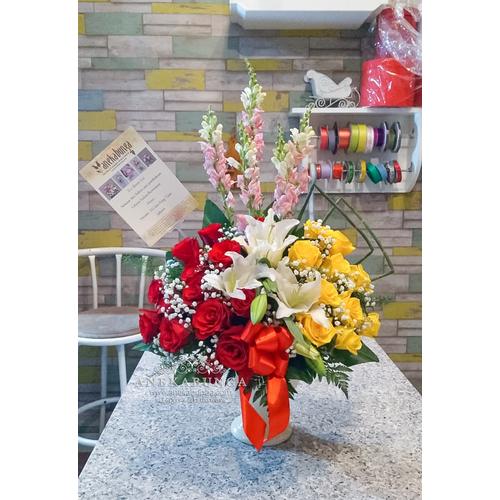 Jual Rangkaian Pot Bunga Asli Grand Opening Shop Toko Flower Mother's ...