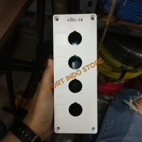 Jual Control Box Push Button 22 mm 4 Lubang BX4-22 - Putih - Jakarta ...