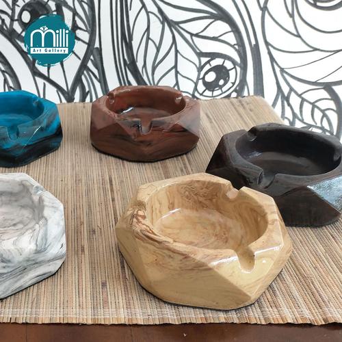 Jual Asbak Motif Mamer/Asbak Rokok/Ashtray/Asbak Unik - Putih Marmer ...