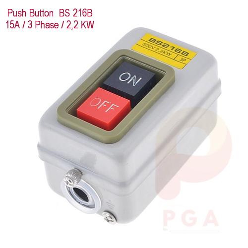 Jual Power Push Button BS-216 / Push Button 15A 3Phase 2,2 KW - Kota ...