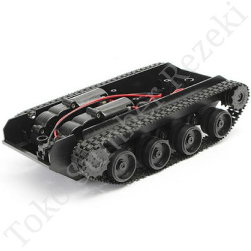 Jual Kit Chassis Smart Tank Robot DIY Arduino Black Roda Hitam Part ...