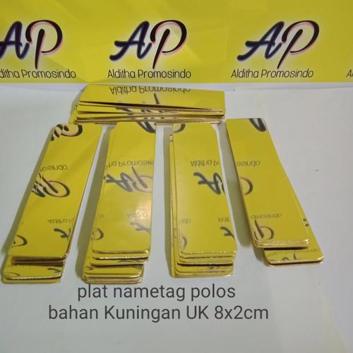 Jual plat nametag polos/plat nama dada polos/plat name tag bahan ...