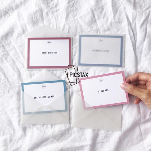 Jual Greeting Card + Envelope Set for Gift / Kartu Ucapan dengan Amplop ...