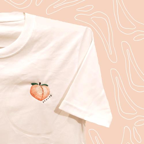 Jual PEACH - CUSTOM T-SHIRT EMBROIDERY (UNISEX) - Kota Bekasi ...