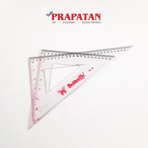 Jual Penggaris Segitiga Butterfly no 10 / Triangle Ruler - Jakarta ...