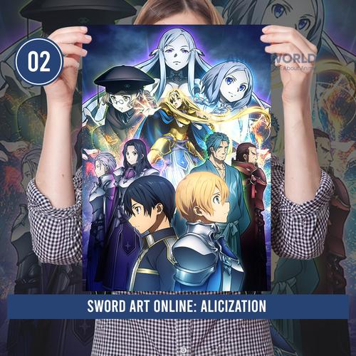 Jual Poster Anime Sword Art Online: Alicization Lengkap Size A3 ...