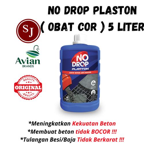 Jual Obat Cor/ Pengeras Beton 5 liter Nodrop Plaston 5Liter ( Gojek ...