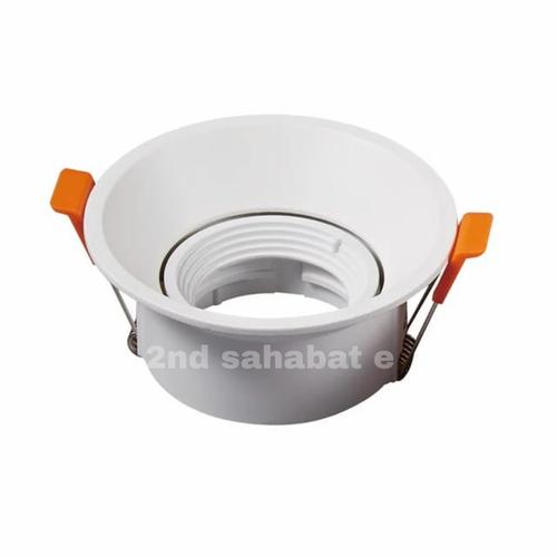 Jual Downlight MR16 Spotlight Model Corong/Kap MR16 Trimless/Rumah Lampu MR - Putih - Jakarta ...