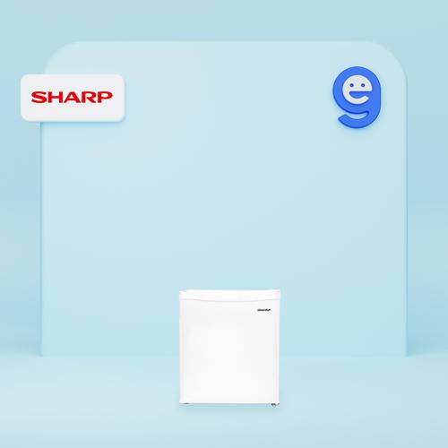 Jual Kulkas Mini Portable / Mini Bar SHARP SJ - 50 MB WHITE / PUTIH ...