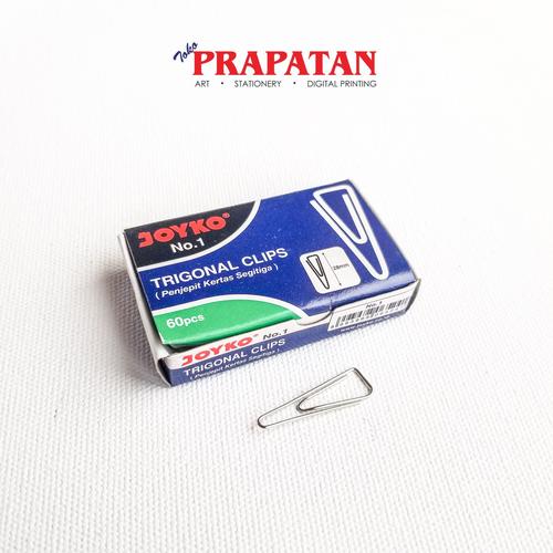 Jual Trigonal Clip / Klip Segitiga / Penjepit Kertas Segitiga Joyko no ...