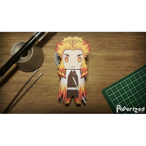 Jual Anime Figure Papercraft - Demon Slayer Kyojuro Rengoku (Paperized ...