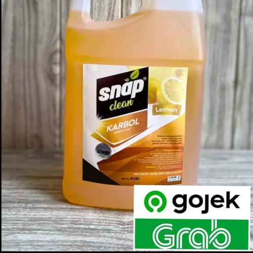 Jual karbol wangi lemon snap clean 4 liter ( Kurir Instant ) - lemon ...