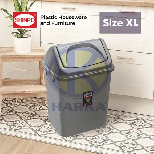 Jual CLASSY Tempat Kotak Tong Sampah Segi ABU 25 L SHINPO SIP820 SIP ...