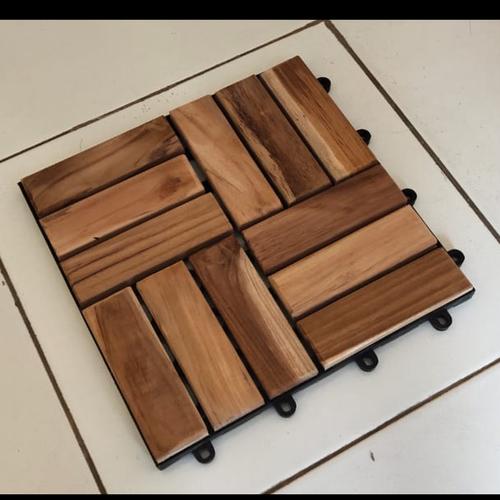 Jual Decking tile kayu jati 30x30 / lantai kayu jati bongkar pasang ...