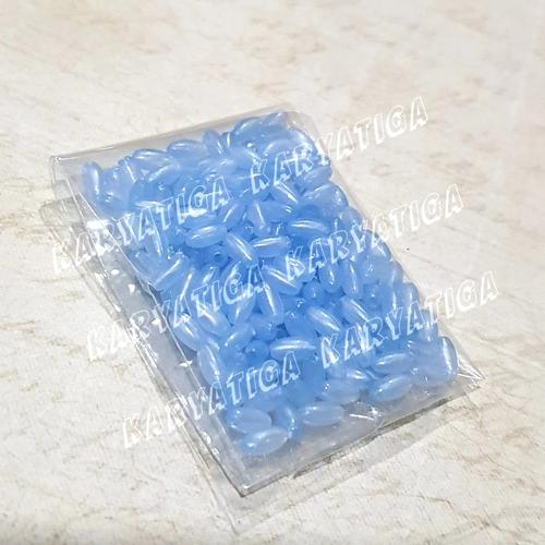 Jual Mote Manik Padi 3 mm x 6 mm Warna Pastel (5 gram) - Biru Muda ...