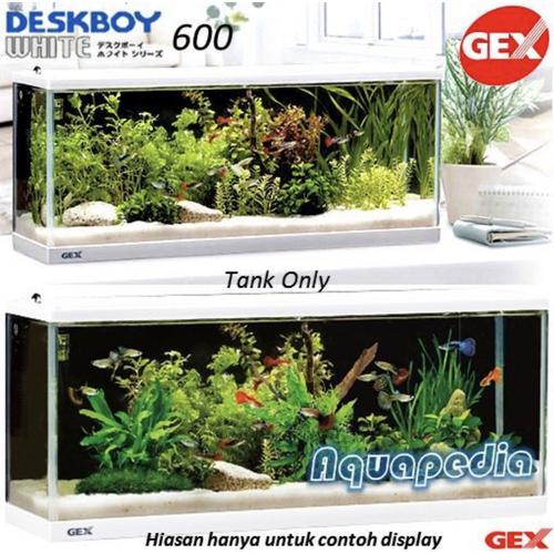 Jual Aquarium akrilik GEX Desk Boy 60 cm List Putih Minimalis - Kota Bogor - terang aquarium ...
