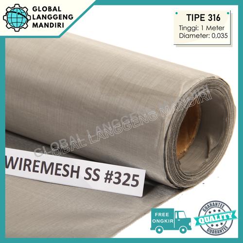 Jual WIRE MESH 325 STAINLESS (316) 1MX1MX0.035MM / WIREMESH #325 AIR ...
