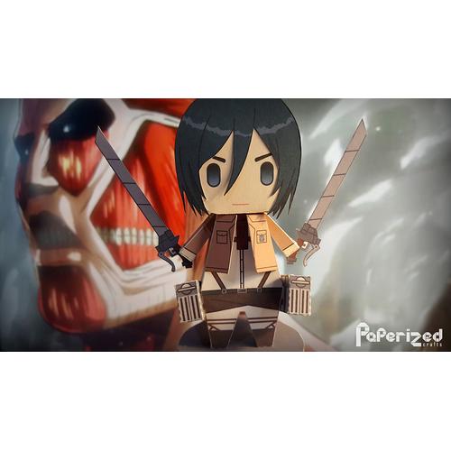 Jual Anime Figure Papercraft - Attack on Titan: Mikasa Ackerman ...