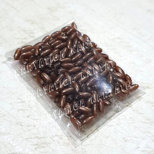 Jual Mote Manik Padi 3 mm x 6 mm (5 gram) - Coklat Tua - Jakarta Barat ...