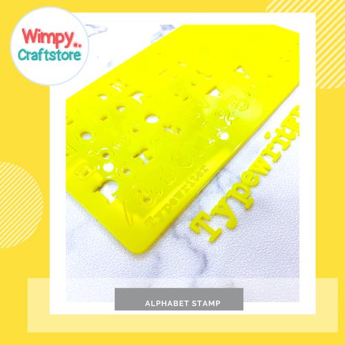 Jual Cetakan Stamp Huruf Alphabet Stamping Stempel Fondant Clay SMALL 7 ...