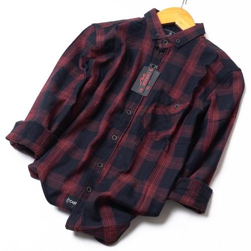 Jual BABEDO KEMEJA FLANEL PRIA MOTIF KOTAK KOTAK PREMIUM KEMEJA MERAH ...