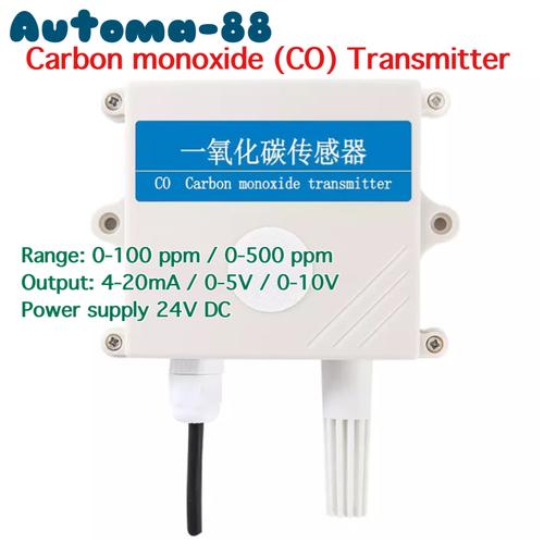 Jual Carbon monoxide CO Transmitter 0-100-500 ppm Output 4-20mA 0-10V 0 ...