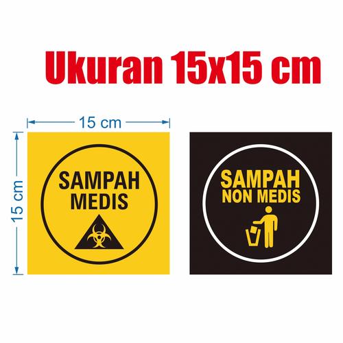 Jual STIKER SAMPAH MADIS DAN SAMPAH NON MEDIS - Sampah medis - Jakarta ...