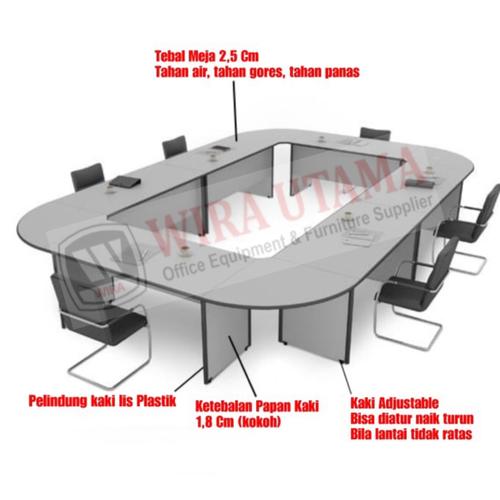 Jual Meja Meeting Besar / Meja Rapat Kantor Jumbo 10-12 Orang / MEDAN ...