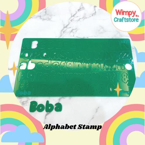 Jual Cetakan Stamp Huruf Fondant Clay Alphabet Stamping Stempel MEDIUM ...