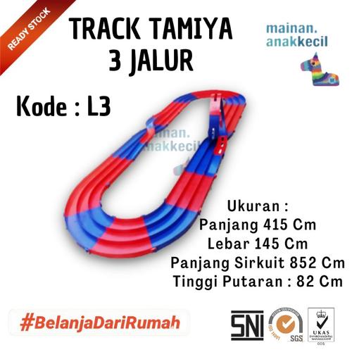 Jual Mainan Anak Jalanan Track Tamiya 3 Jalur / Track Tamiya L3 ...