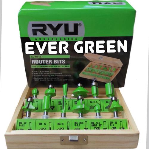 Jual Mata Pisau Profil 1 set 12 pcs RYU u Mesin Router Trimmer Propil ...